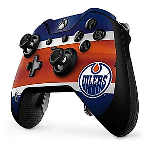 Skinit Decal Gaming Skin compatible with Xbox One Elite Controller - Officially Licensed NHL Edmonton Oilers Jersey Design