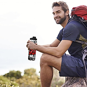 AGH 4 Pack Sublimation Sports Water Bottle Blanks 20 oz Sublimation Water Bottles Tumblers Double Wall Stainless Steel Vacuum Flask With Straw and Portable Handle for Sport Outdoor Travel, White