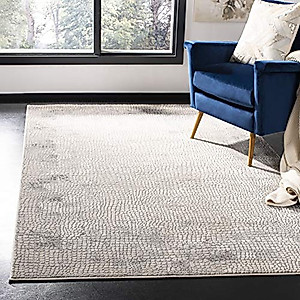 SAFAVIEH Meadow Collection 5'3" x 7'6" TaupeGrey MDW184E Modern Abstract Area Rug