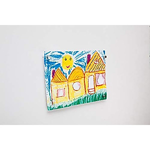 Thumb Tack Magnets, Innovative for Bulletin Office Pin Set, Magnetic Hangers for Class & School & Home, Silver Cylinder, Suitable on Poster, Map, Photo, Picture, Strong Pushpin Tacks - Bullseye Office