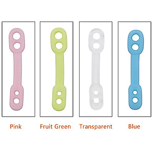 UtySty 20 Pack Clothes Hangers Non Slip Rubber Grips Fixing Strap Band Windproof Hooks Clip Anti-Slip Off Fixed Buckle Anti-Drop Silicone Strips Hanger Fixation for Outdoor Indoor