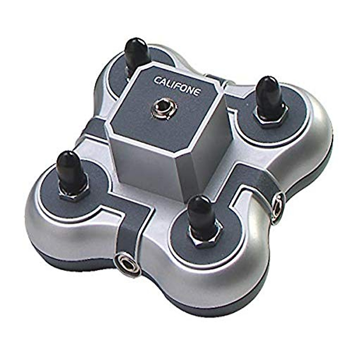 Califone 1114AVPS 4-Position Mini Stereo Jackbox with individual volume control to connect 4 Headphones with media players