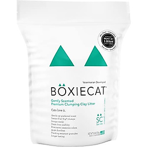 Boxie® Gently Scented 30 Day Natural Odor Control Cat Litter, 16lb Clumping Clay Kitty Litter