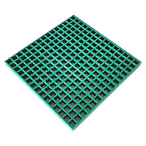 HayWHNKN Fiberglass Grille FRP Grating Mesh Floor Grating 1.9ftx1.9ft Pit Grating 1.5mm Thickness for Car Washing, Outdoor