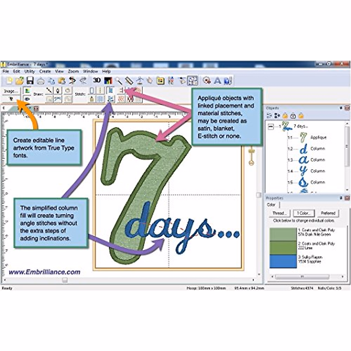Embrilliance StitchArtist Level 1, Digitizing Embroidery Software for Mac & PC