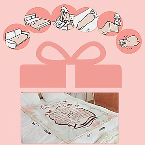 Gifts for Her Happy Birthday Gifts for Woman Romantic Anniversary I Love You Gifts for Wife Girlfriend Fiancee Mothers Day Christmas Valentines Day Present Ideas Super Soft Throw Blanket 60X50