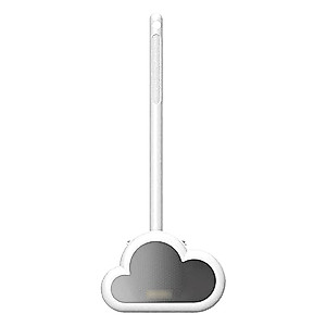 SAAKO Modern Toilet Bowl Brush Cute Wall Mount Silicone Toilet Brush Ideas Toilet Cleaner Brush and Holder Set Bathroom Cleaning