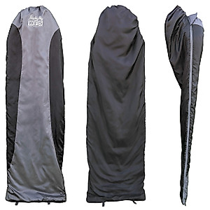 WFS Ultra Lite 40-50 Degree Sleeping Bag or Liner, Black/Grey