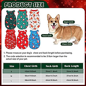 12 Pieces Christmas Dog Shirt Bulk Dog Christmas Outfit Christmas Dog Clothes Puppy Christmas Shirt for Small Dogs Christmas Home and Party Dog Supplies