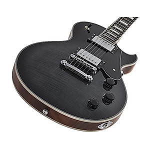 Schecter Solo-II Custom 6-String Electric Guitar (Trans Black Satin)