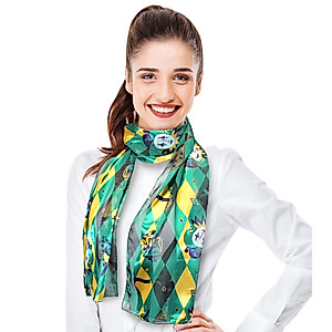 CBC Crown Mardi Gras Scarf Fleur De Lis (Mardi Gras Green)