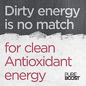 Pureboost Clean Energy Booster, Refreshing Energy Drink Mix with B12 Vitamins, Electrolytes, Antioxidants, Sugar-Free with No Sucralose (Berry Boost, 30 Count)