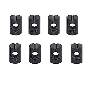 20PCS M6 x 12 MM Barrel Nuts Cross Dowels Slotted Nuts Baby Bed Crib Screws Hardware Replacement Kit for Bunk Bed Beds Headboards Chairs Furniture