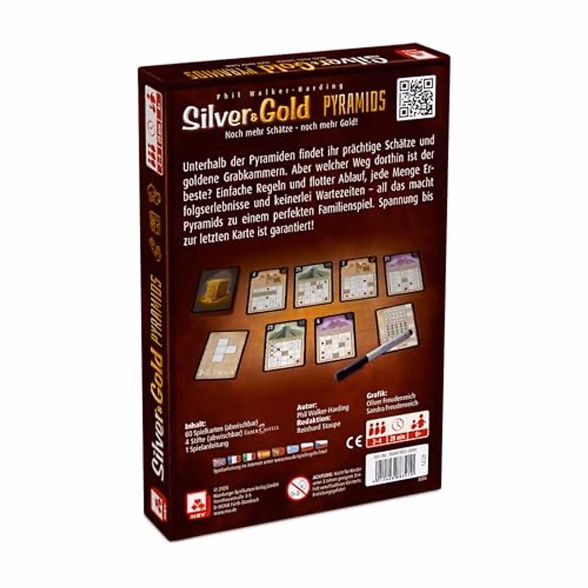 Nürnberger Spielkarten Verlag 10041765-0001 Silver & Gold Pyramids, Yellow