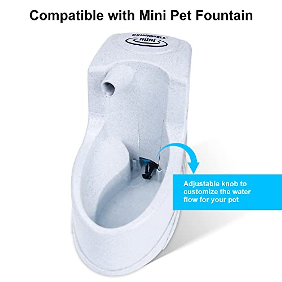 SanKlev SP-400LV Cat and Dog Water Fountain Pump with Grommet,USB Replacement Pump for Original Mini Pet Fountain