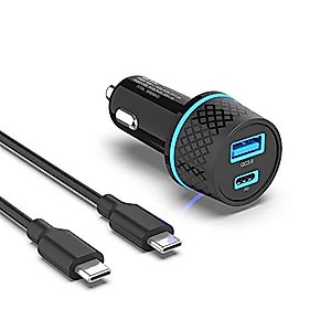 48W Car Charger for Google Pixel 7 7 Pro 6 6 Pro 6a 5 5a 4a 4 3a 3 2,Pixel XL 2XL 3XL 4XL Phone Type C Fast Charging Cable AC Power Supply Adapter Cord