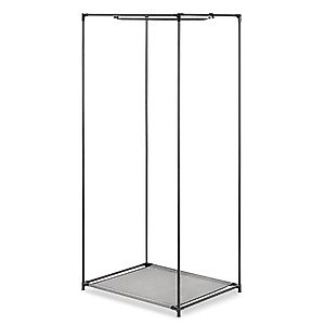 Whitmor Wardrobe - Portable Closet with Doors - Grey