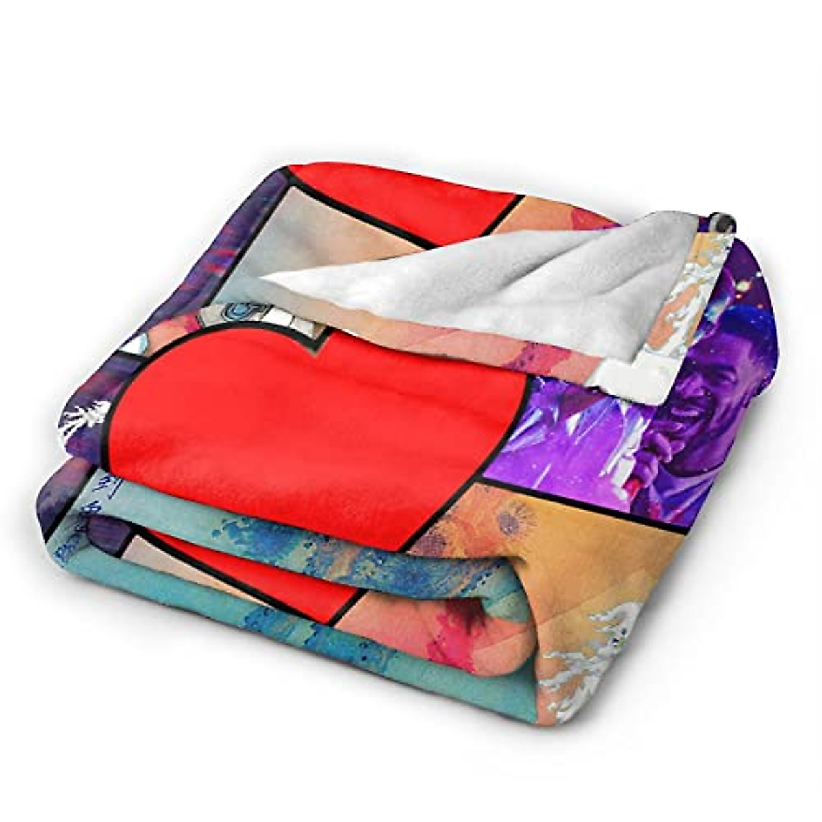 Flannel Fleece Throw Blanket Couch Blanket 60"x50" ,3D Printing Soft Lightweight Durable Cartoon Home Decoration Warm Plush Blanket Kid Custom cudi Blanket for Sofa