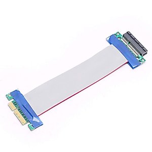 DEVMO PCI-Express 4X Riser Cable Premium PCI-E Port Extension Extender Card 19CM