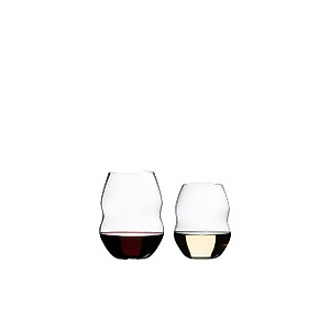 Riedel Swirl Wine Glass, 2 Count (Pack of 1), Clear