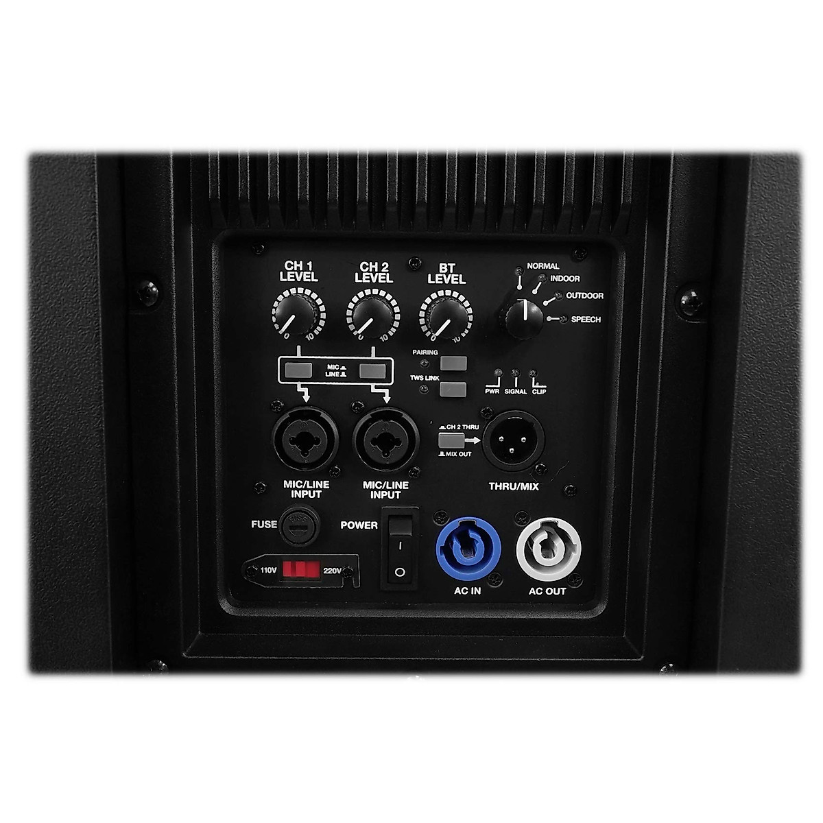 Rockville Titan 15 15" 2000w Powered DJ PA Speaker/Bluetooth/DSP/Wireless Link, Black