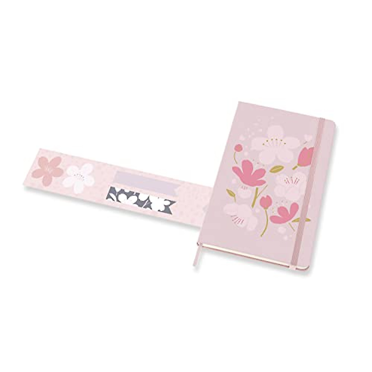 Moleskine Limited Edition Sakura Notebook, Hard Cover, Large (5" x 8.25"), Ruled/Lined, Graphic 1, 240 Pages