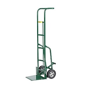 Little Giant TF-370-8S Tall Hand Truck with Foot Kick and Wheel Guards, 8" Solid Rubber Tire Wheel, 800 lbs Capacity, 60" Height