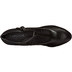 Capezio Womens Jr. Footlight T-Strap Dance Shoe, Black, 8 US
