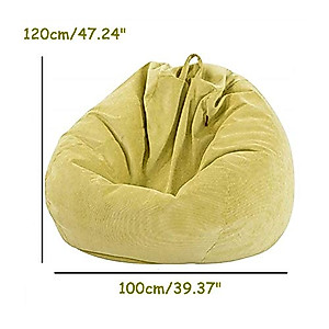 WSZJJ Lazy Sofa Cover Without Lining Chair Cover Warm Fleece Recliner Seat Bean Bag Cushion Stool Living Room (Color : B)
