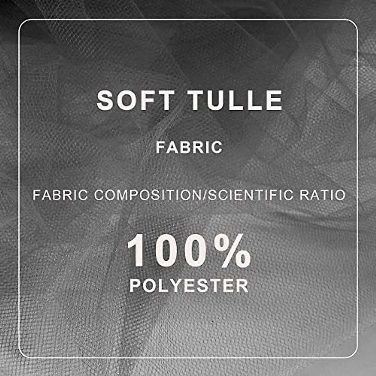 Black Tulle Fabric Roll Spool Bolt (54 Inch by 40 Yards) Large Tulle Wedding Party Decoration, Tutu Skirt, Table Runner, Gift Wrapping, Bridal Shower, Soft & Drape (Black)