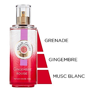 Roger & Gallet Gingembre Rouge Fresh Fragrant Water Spray, 3.3 Ounce