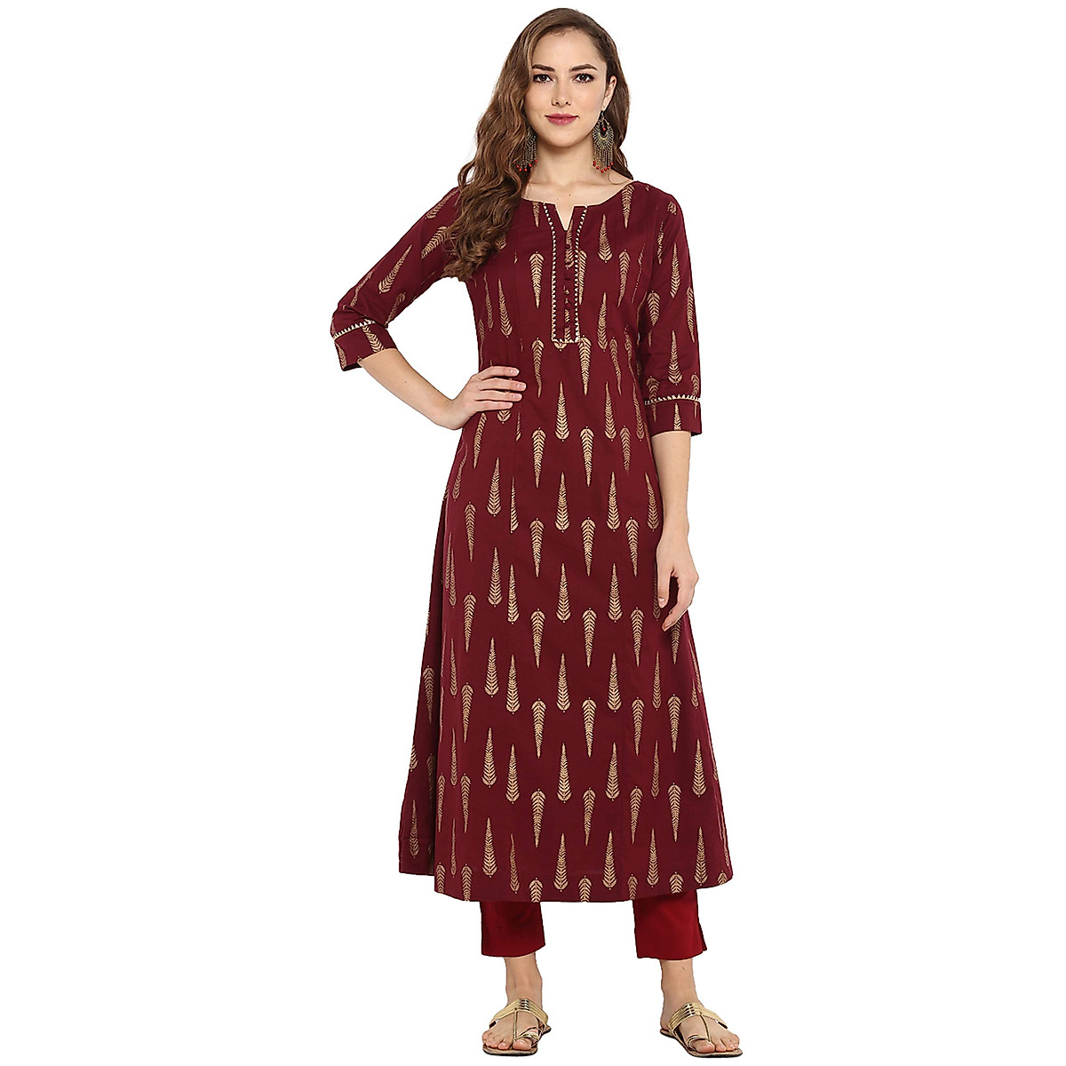 Janasya Indian Women's Tunic Tops Cotton Kurti for Women