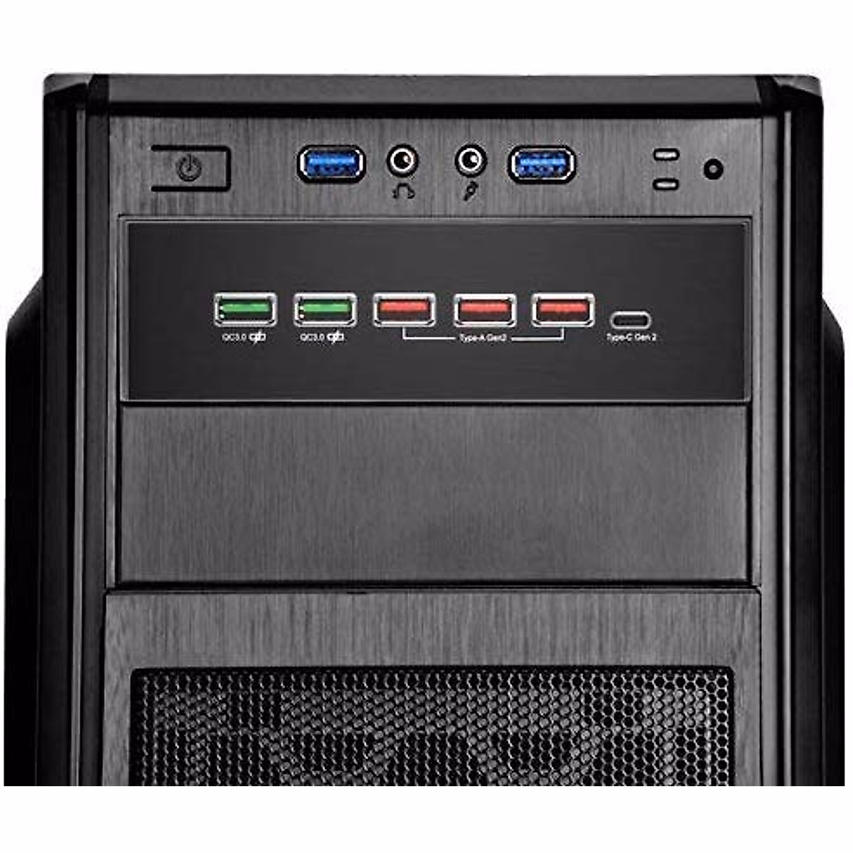 EZDIY-FAB 5.25in 10Gbps USB 3.1 Gen2 Hub and Type-C Port,Front Panel USB Hub with QC 3.0 Quick Charging