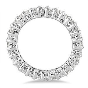 SZUL 1 Carat TW Diamond Eternity Band in 10K White Gold
