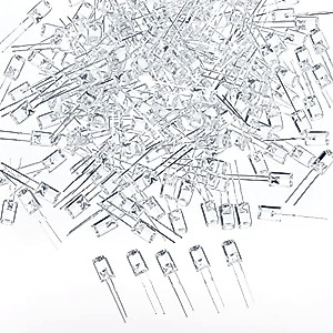 Mudder 60 Pcs LED 5mm Christmas String Lights Replacement Bulbs Energy Efficient LED Halloween Wire Light Set Connectable Home Decor Light Bulb for Festival Patio Garden Wedding Holiday (Warm White)