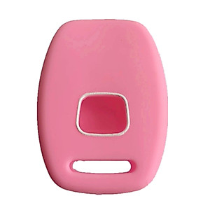 Rpkey Silicone Keyless Entry Remote Control Key Fob Cover Case protector Replacement Fit For Honda Accord Crosstour CR-V CR-Z Civic Fit Insight Odyssey Ridgeline N5F-S0084A CWTWB1U545(Pink)
