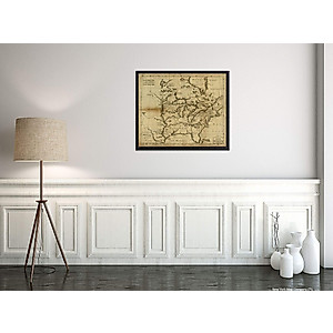 INFINITE PHOTOGRAPHS 1737 Map| Mississippi River Valley|North America|United States| Le Cours du fleuve Mis