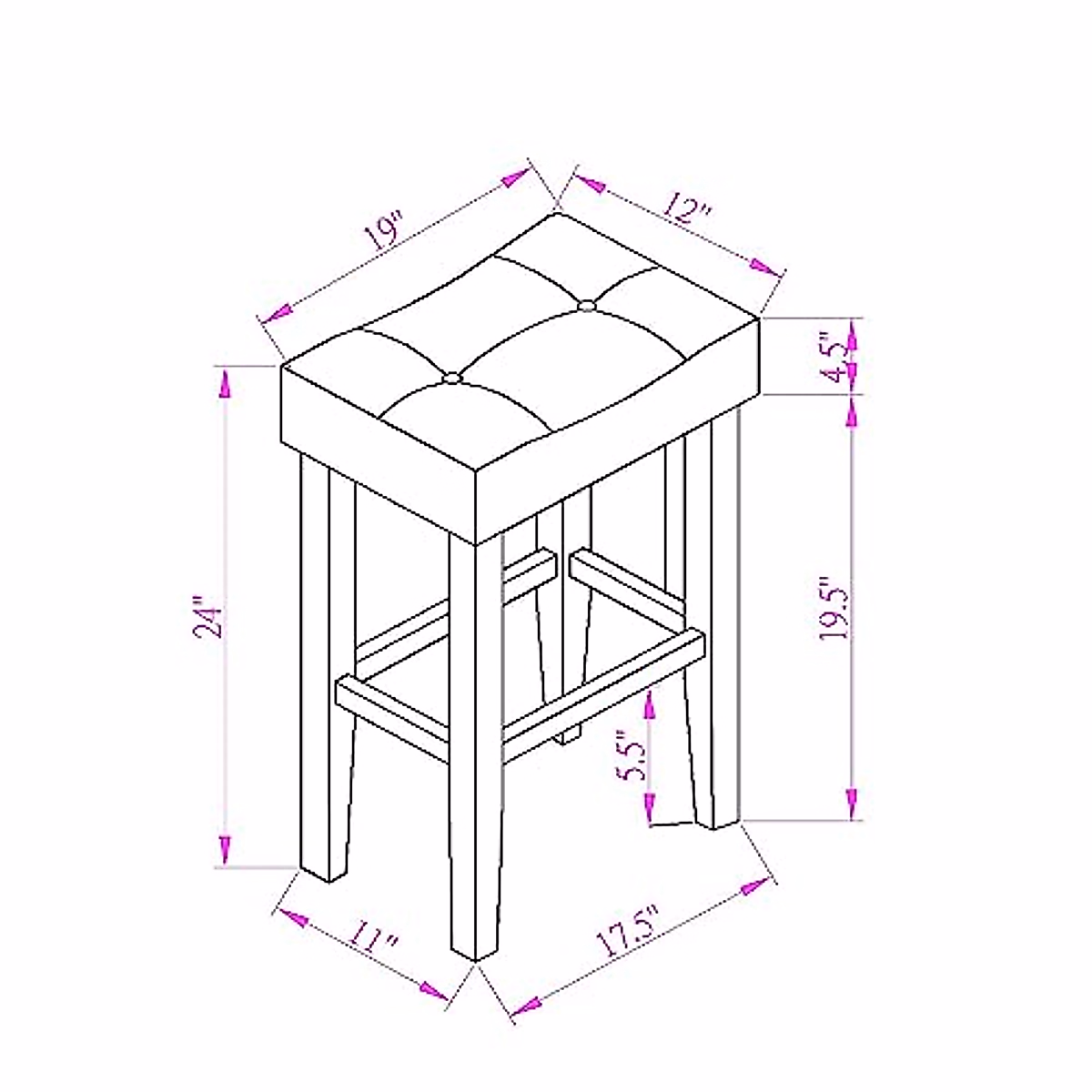 Bar Table and Chairs Set for 4,5 Piece Dining Table Set with PU Stool, Industrial Breakfast Table Set, for Living Room, Dining Room, Game Room,Small Space（Black）