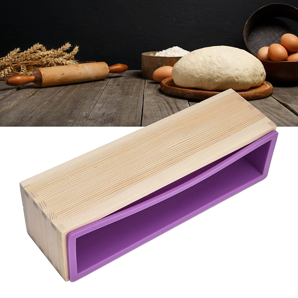 Bread Baking Mold, Bread Loaf Pan, Bread Mold Rectangular Exquisite Workmanship Durable DIY Bread Baking Box Baking Mold Kitchen Supplies