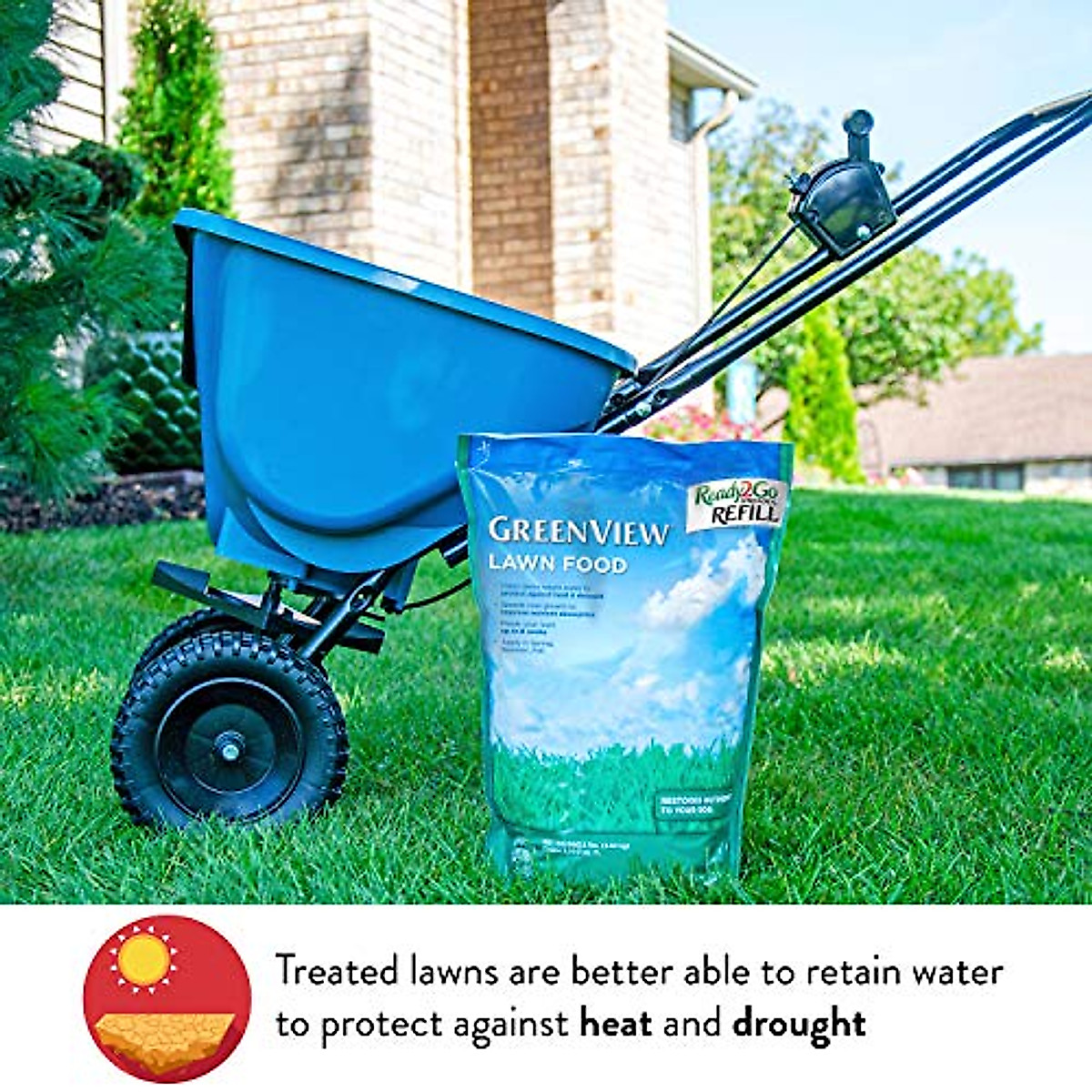 GreenView 2129801 GV Lawn Food, Covers 15,000 sq. ft, 48 lb