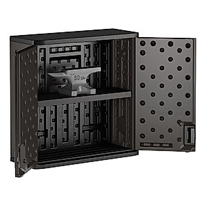 Suncast Commercial Wall Cabinet Blow Molded, Dark Gray