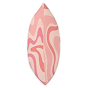 Kierkegaard Design Studio Swirls 60s 70s Aesthetic Throw Pillow, 16x16, Multicolor