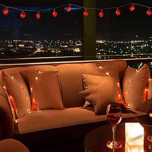 DmHirmg Valentine's Day String Light Party Decorations,Valentines Decorations Lights Operated for Holidays and Valentines Day Party Favors Supplies (USB & Battery Charge)