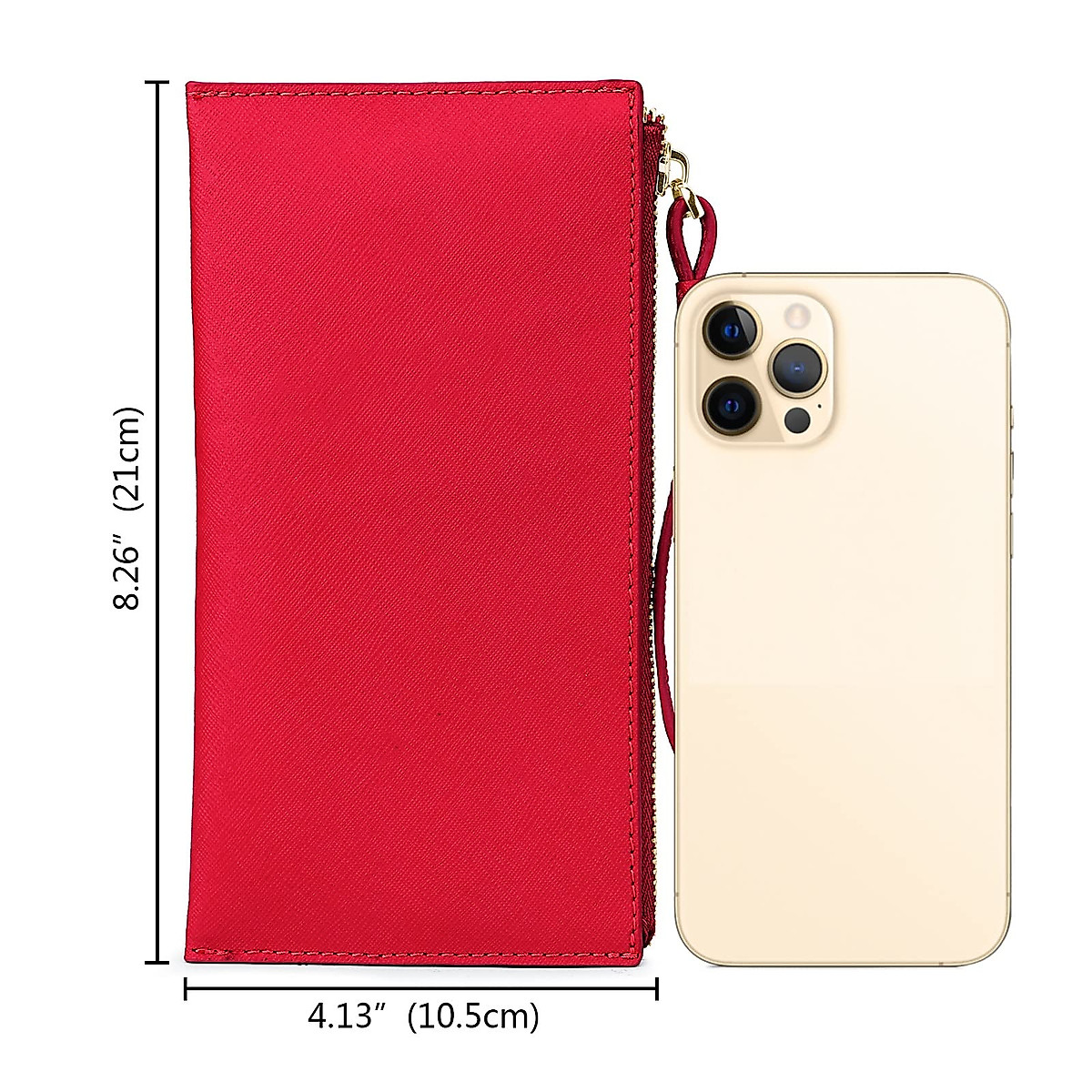 YALUXE Wristlet for Women Clutch Slim Genuine Leather Wallet