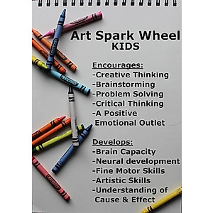 Art Spark Wheel for Kids | Interactive Art Activity to Inspire Creativity | Educational Drawing & Painting Toy | Ages 5+ | Fun Arts & Crafts for Classroom | Perfect for Teachers, Parents, & Artists
