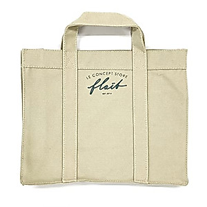 Floit Cotton Canvas Tote Ecobag (Khaki toned Beige)