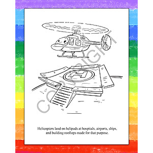 ZOCO - Aviation Adventures and Flying - Educational Coloring Books (25 Bulk Pack, Without Crayons) - Airplanes, Pilots, Airlines Handout - Games, Puzzles, Fun Activities for Kids