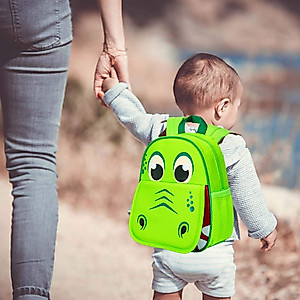 AGSDON Toddler Backpack with Leash, 9.5" Kids Butterfly Safety Leashes Removable Tether bookbag