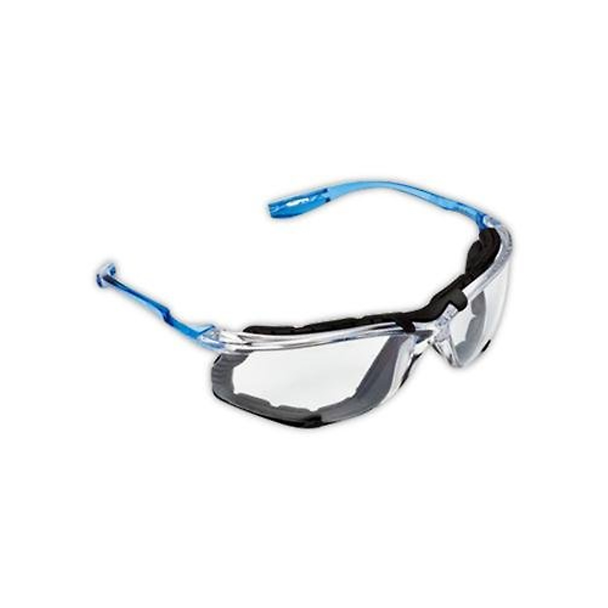 3M 10078371118720 Virtua CSS Protective Eyewear with Foam Gasket, Clear/Blue