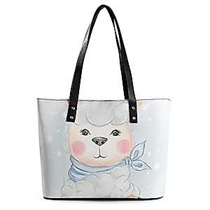 Womens Handbag Sheep Leather Tote Bag Top Handle Satchel Bags For Lady